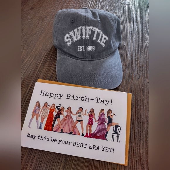 Z Boutique | Accessories | Taylor Swift Swiftie Ball Cap And Bday Card ...